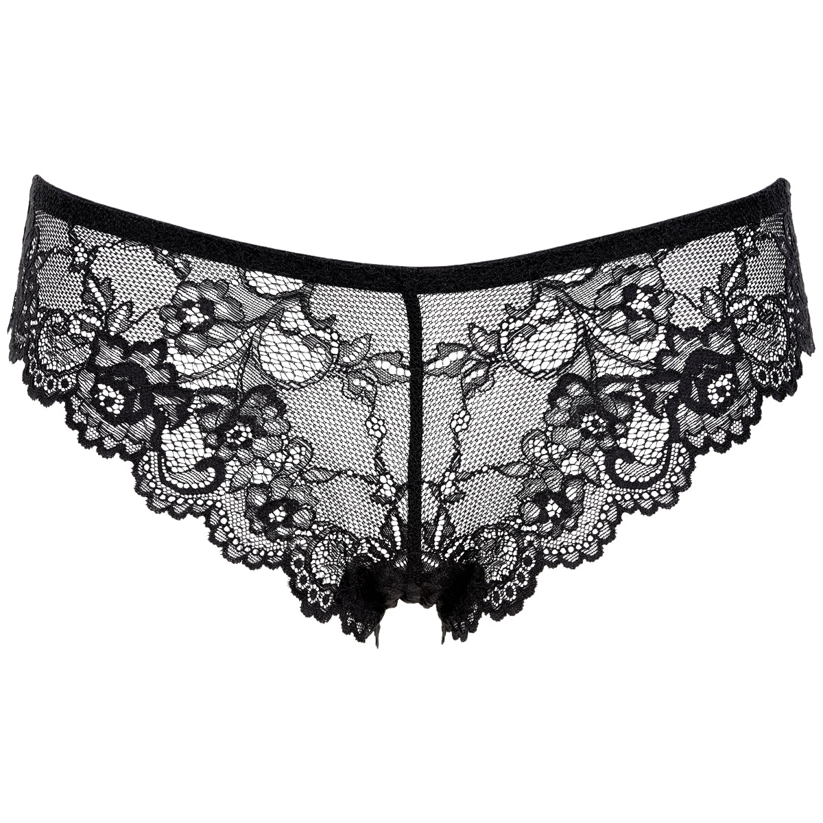 Triumph Tempting Lace Brazilian String, Schwarz
